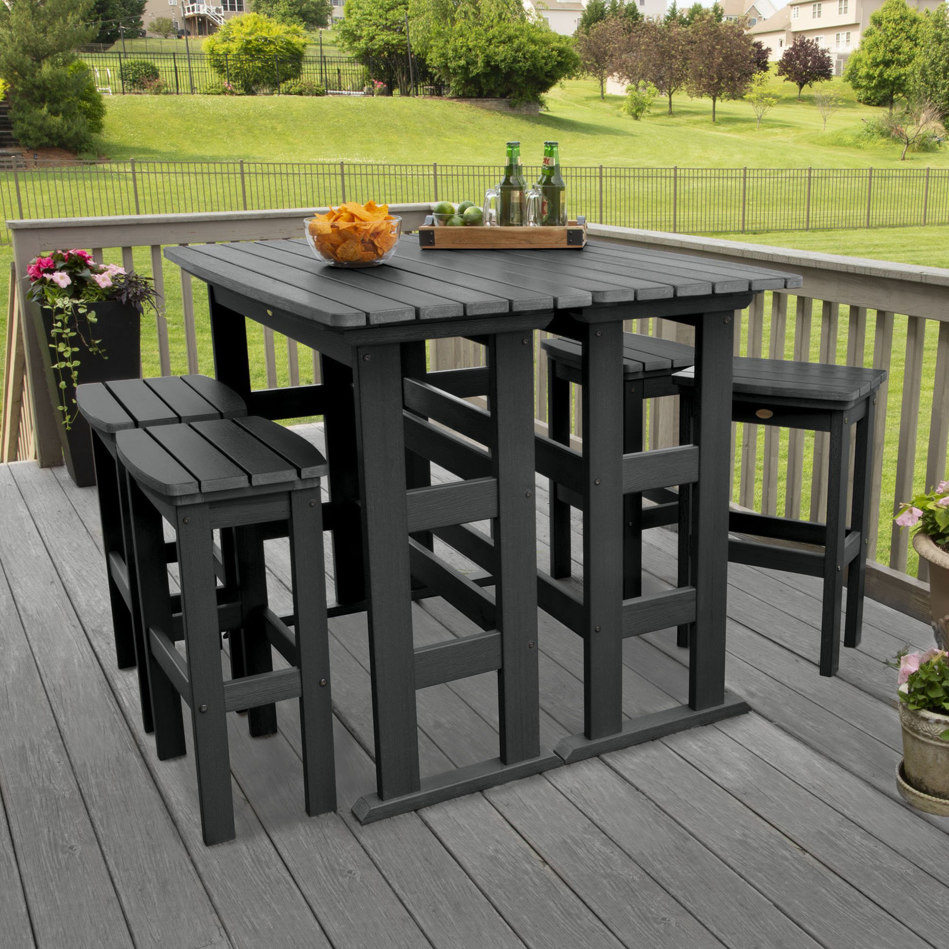 Lehigh 6pc Bar Height Balcony Set : Durable and Stylish Outdoor Resin ...